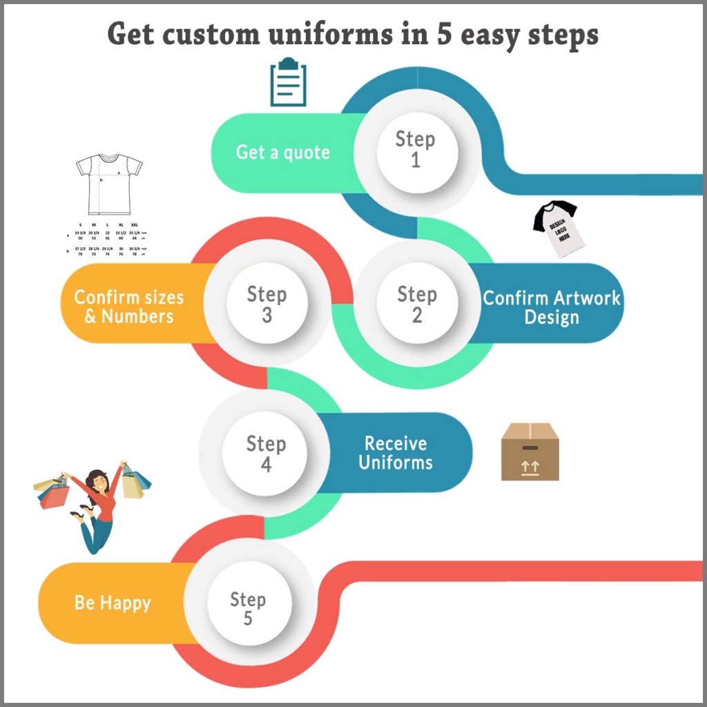 How to get custom uniforms in 5 easy steps - Mad Dog Promotions