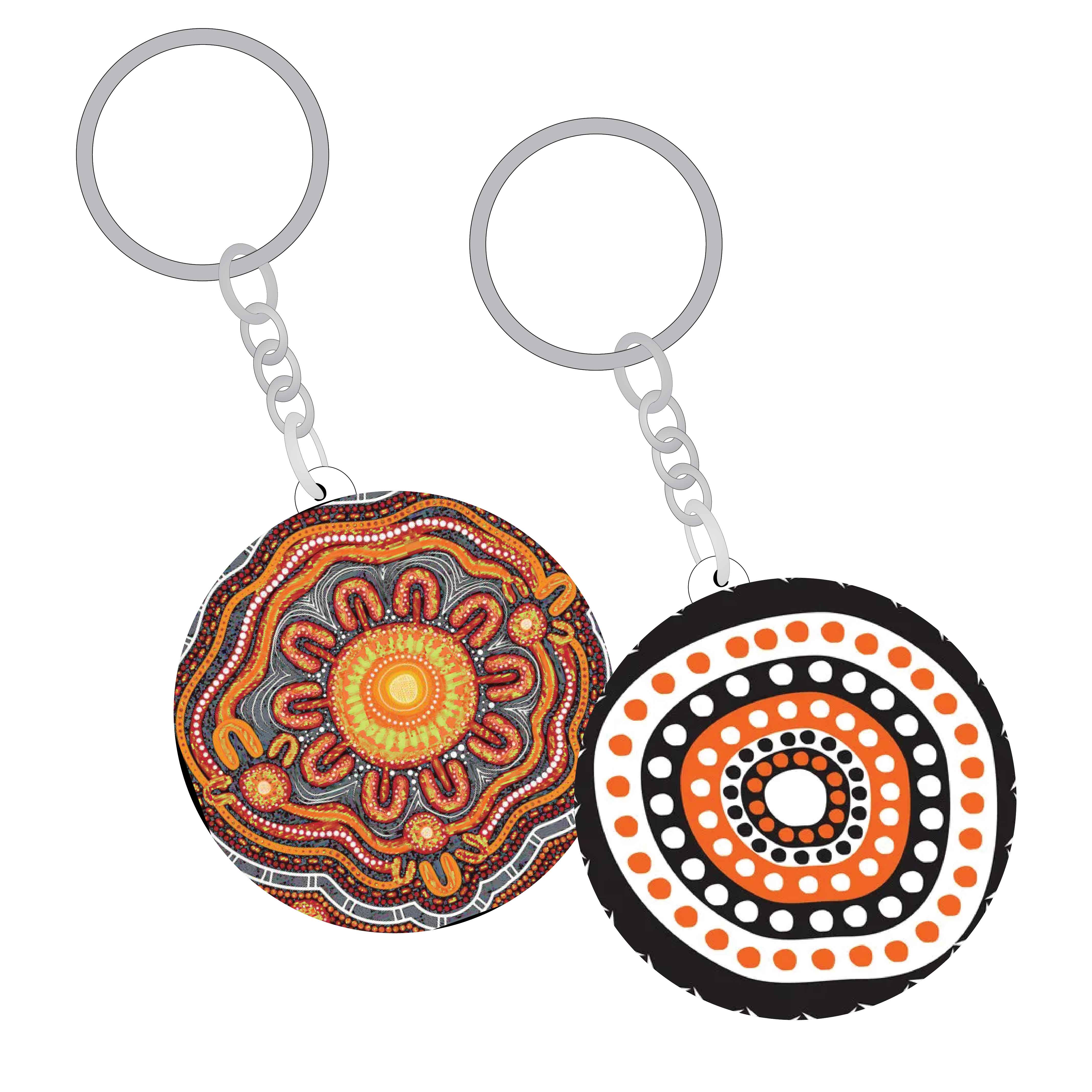 Buy Custom Printed Full Colour PVC Key Ring Large - One Side Moulded in ...