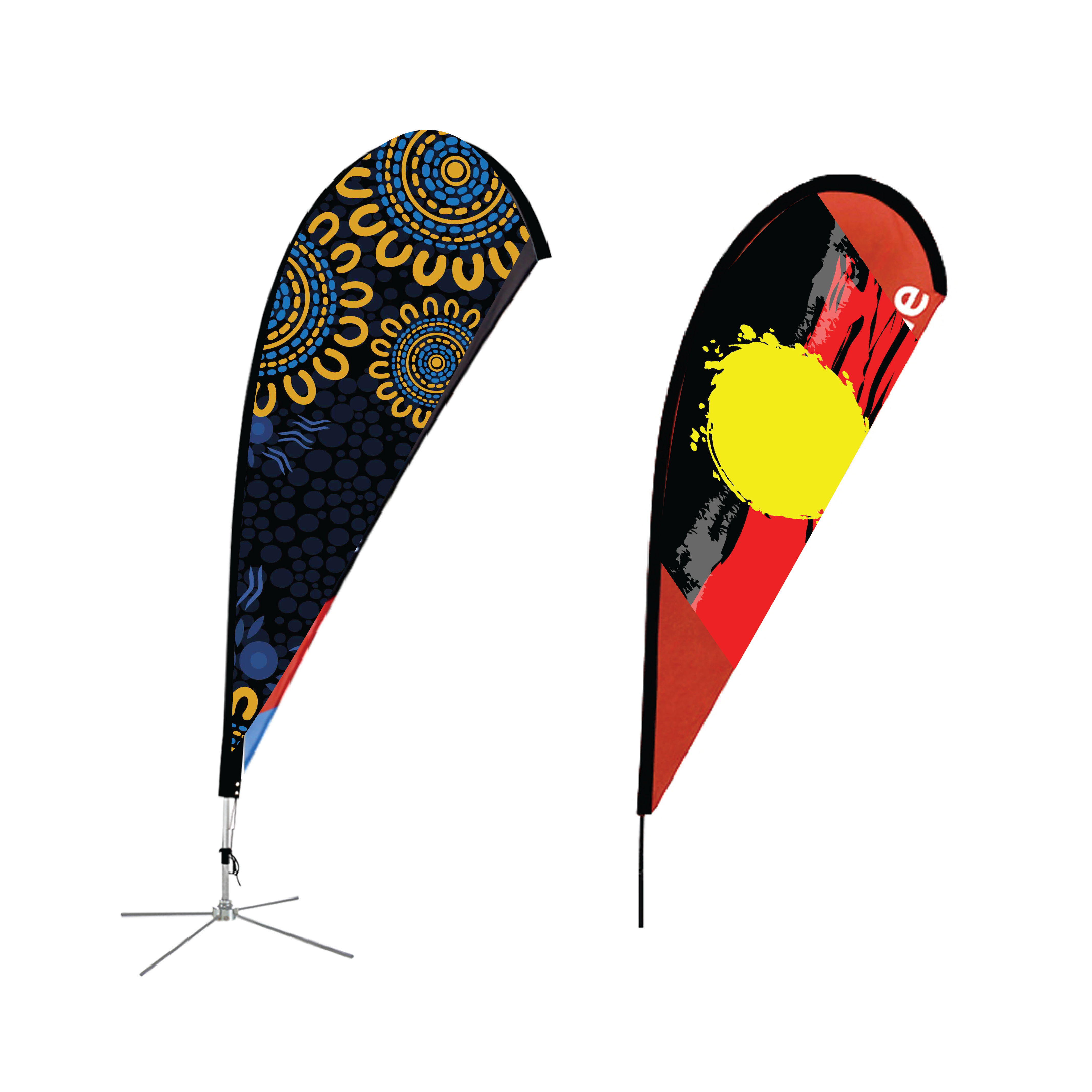 Buy Custom Printed Full Colour Small Teardrop Banners 9ft in Australia
