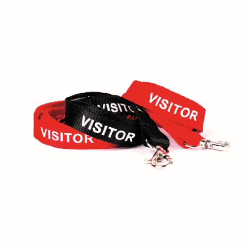 Promotional | Custom Printed Lanyard Stock Title Visitor in Perth ...